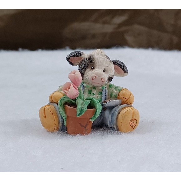 Enesco | Art | Marys Moo Moos Bloom Where You Are Planted 994 Cow ...